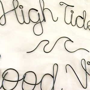 High Tides Good Vibes Sign, Wave Wall Art, Beach Wall Decor, Surf Decor ...