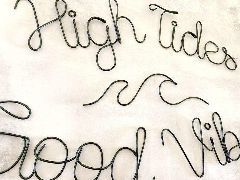 High Tides Good Vibes Sign Wave Wall Art Beach Wall Decor - Etsy