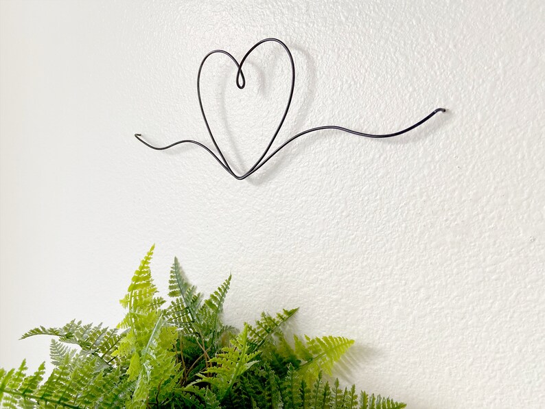 Wire Heart Wire Heart Decor Heart Wall Decor Gallery Wall - Etsy