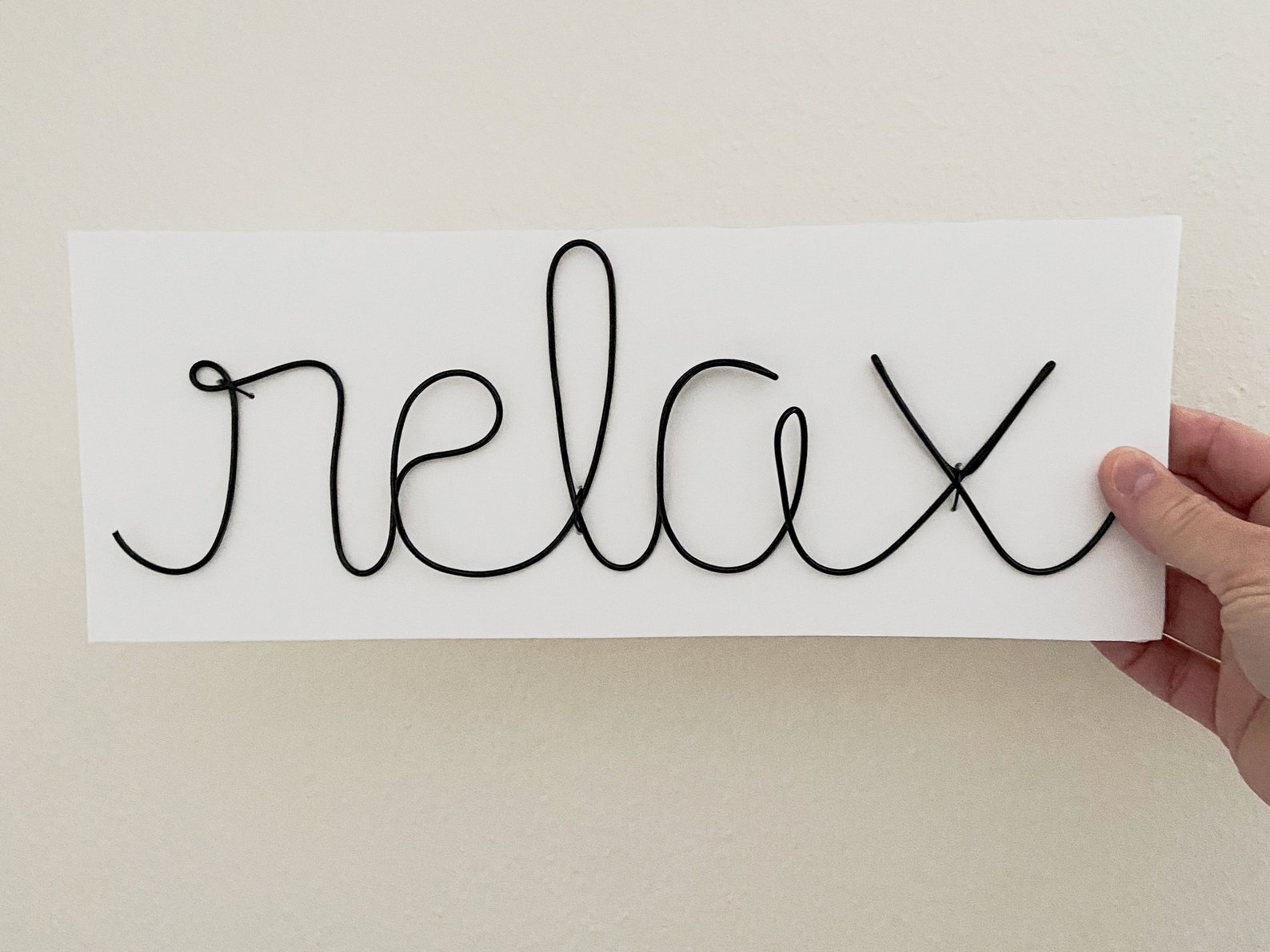 Wire Word Relax Sign Relax Wire Sign Metal Word Art Wire | Etsy
