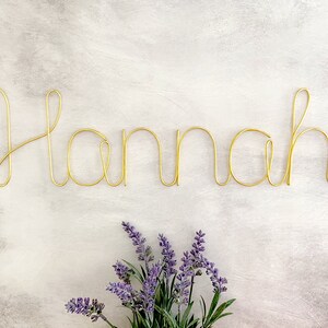 Gold Wire Name Custom Wire Sign Shelf Name Decor Wired | Etsy