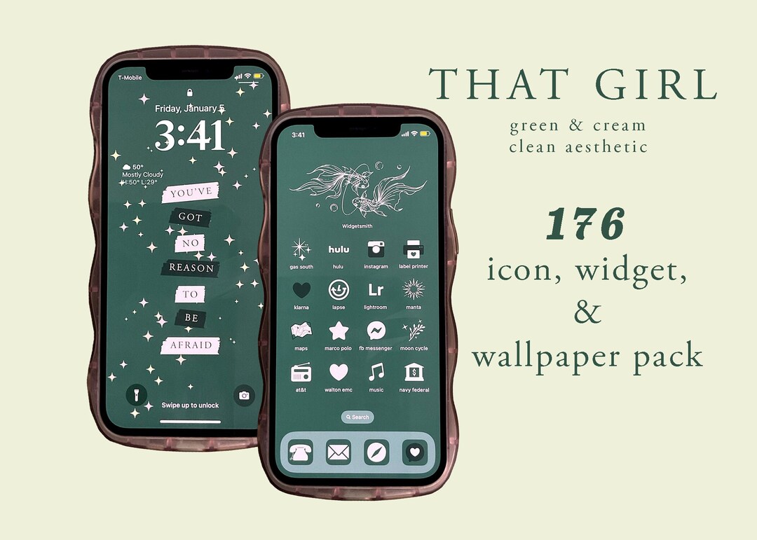 That Girl - iPhone Icons, Wallpaper, and Widgets Pack - Etsy