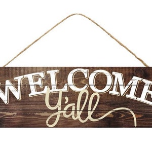 Welcome Ya'll Sign, Welcome Sign, Wreath Center, Wreath Supplies, Craft ...