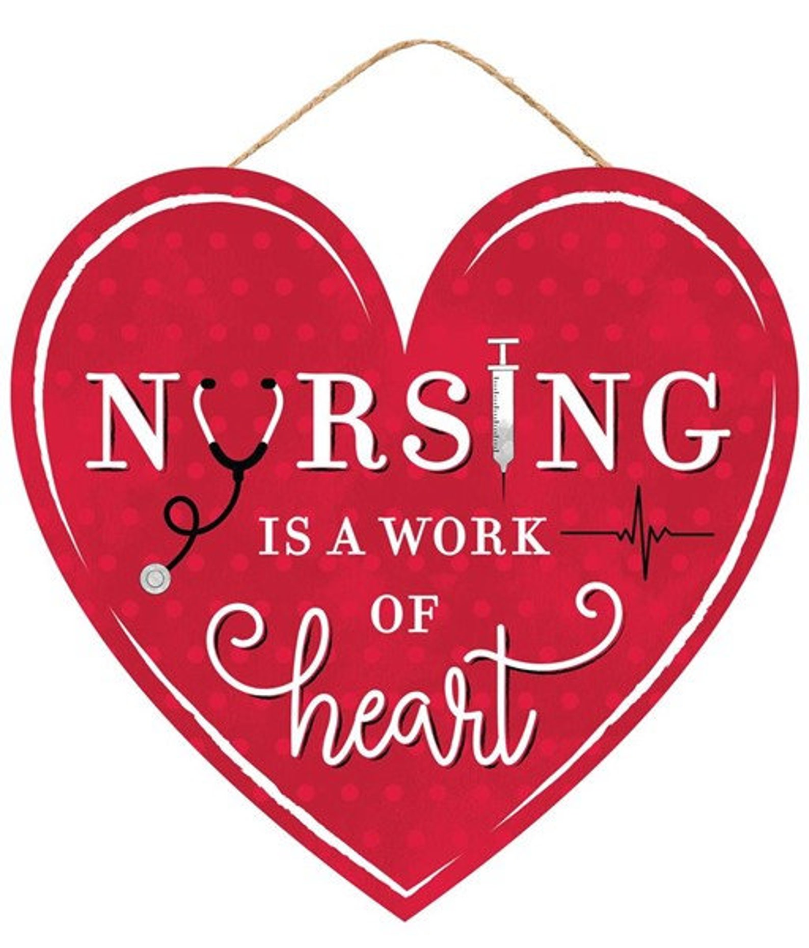 Nursing sign Nursing heart sign Heart sign Nurse hero sign | Etsy