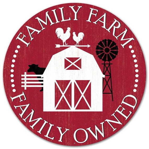 Family Farm Family Owned Sign Farmhouse Sign Family Sign | Etsy