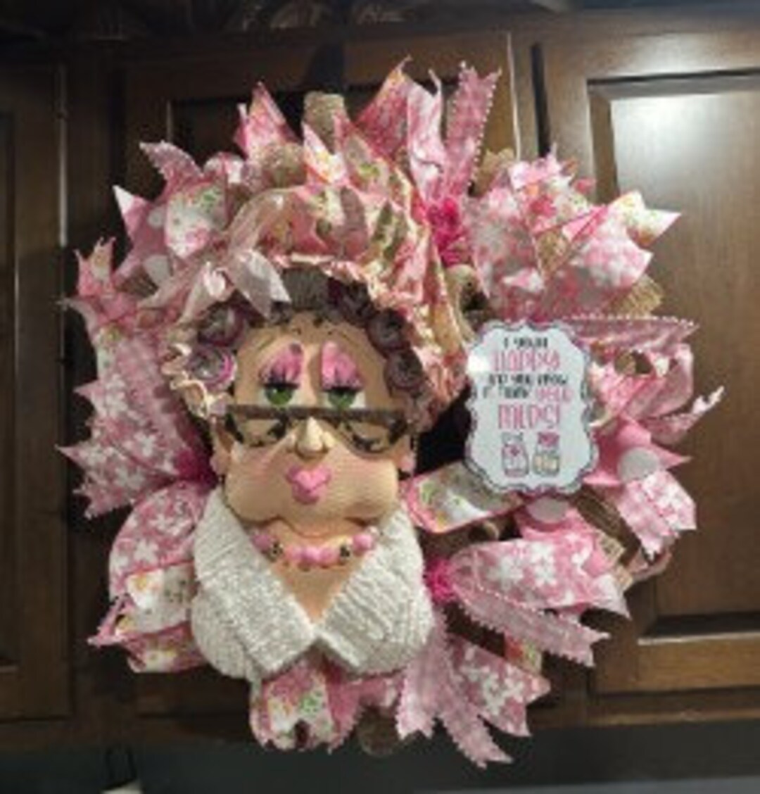 Grandma Wreath, Glama Wreath, Happy Wreath, Indoor Wreath, Porch Wreath ...