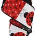 2.5x10yd Ladybug Block Pattern/royal, Ribbon, Ladybug Ribbon, Wreath ...
