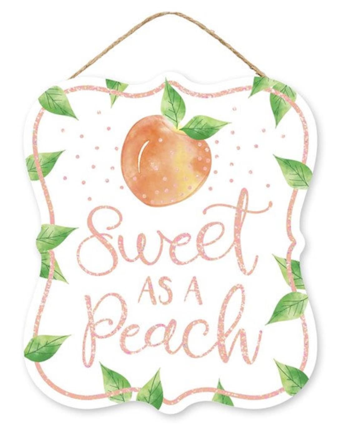 Sweet as a Peach Sign, Peaches, Wreath Attachment, Door Hanger - Etsy