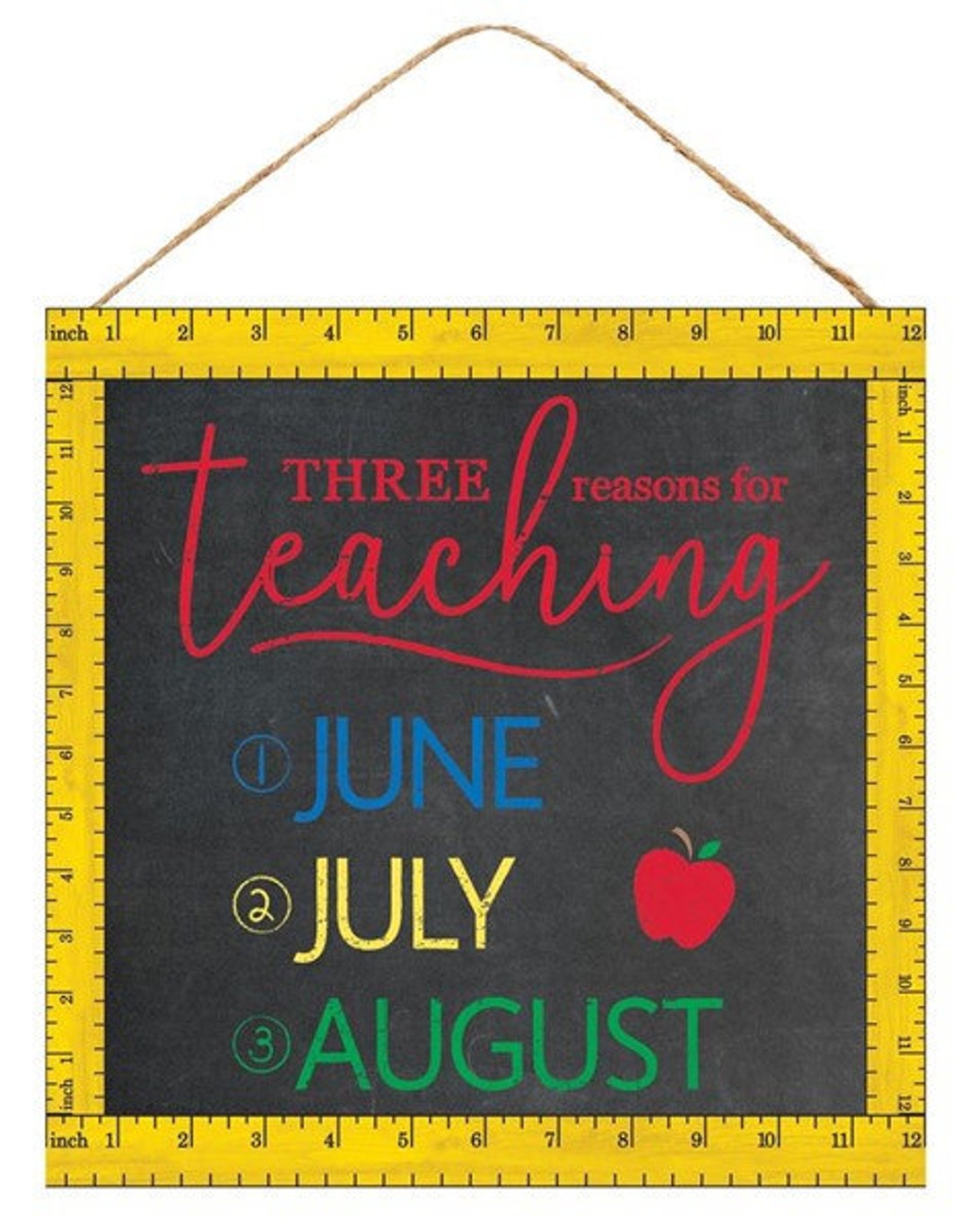 Three Reasons for Teaching Sign, Teachers Sign, Wreath Attachment ...
