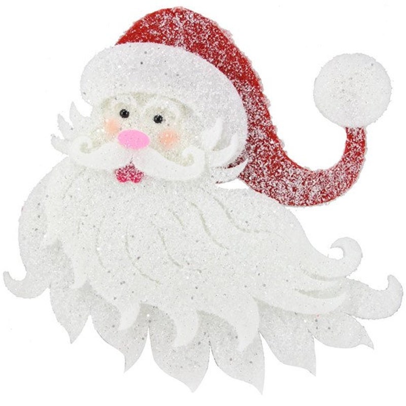 Santa Head Ornament - Etsy