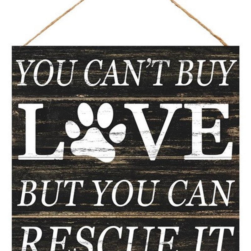Rescue Dog Sign - Etsy