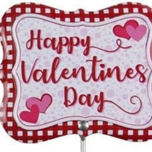 Happy Valentines Day Pick, Red and White Pick, Tin Pick, Valentines Day ...