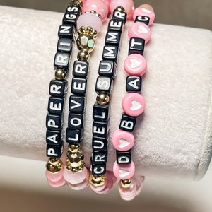 Eras Tour Swiftie Bracelet Stack Lover Era Taylor Swift 4 Piece Lover ...
