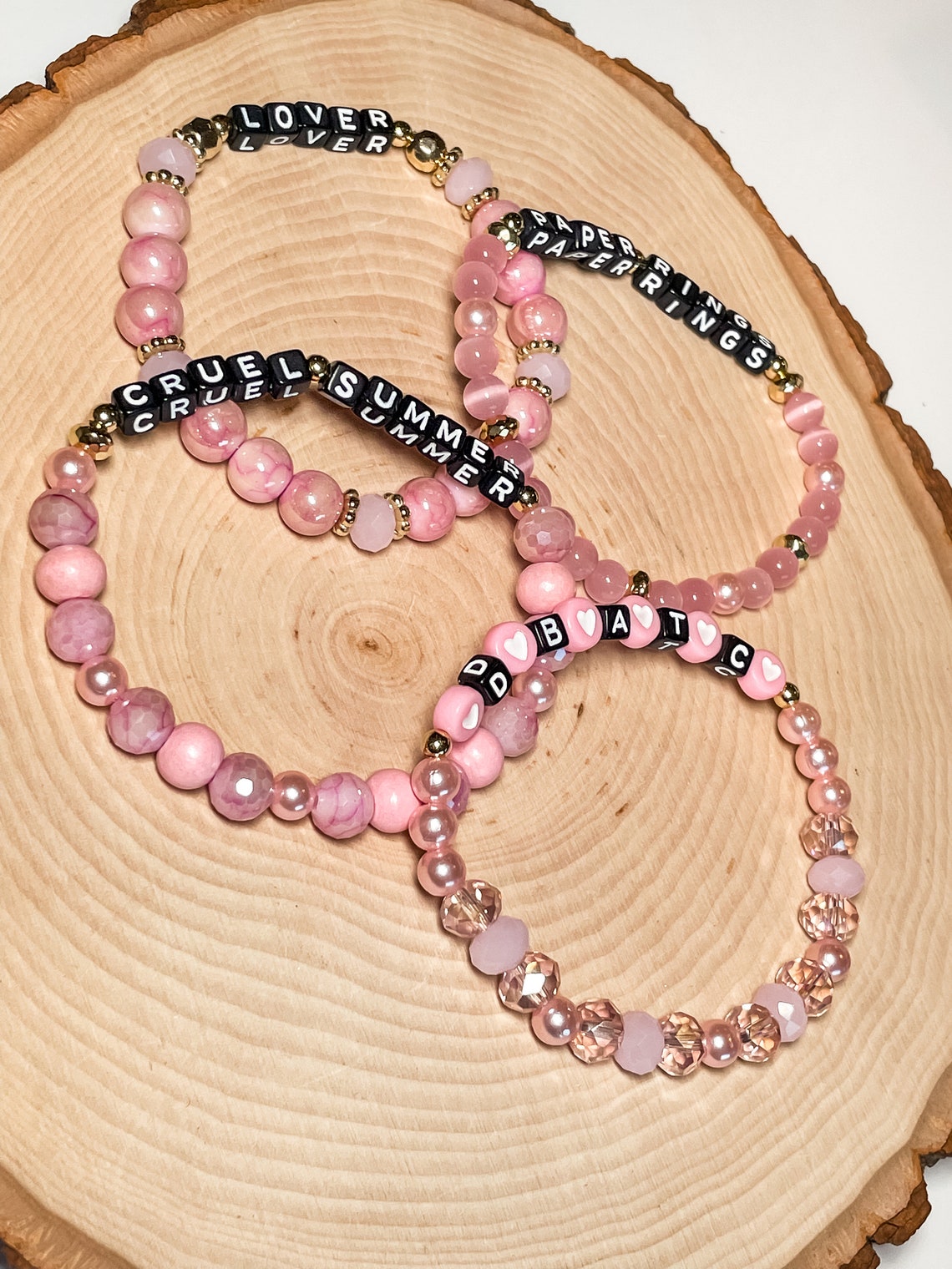 Eras Tour Swiftie Bracelet Stack Lover Era Taylor Swift 4 Piece Lover ...