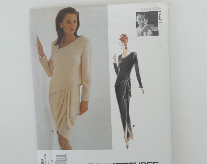 Vintage Vogue 1269 Tom and Linda Platt Designer Sewing Pattern UNCUT ...
