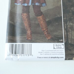 Simplicity 1773 Costume Sewing Pattern UNCUT Medieval Renaissance Robin ...