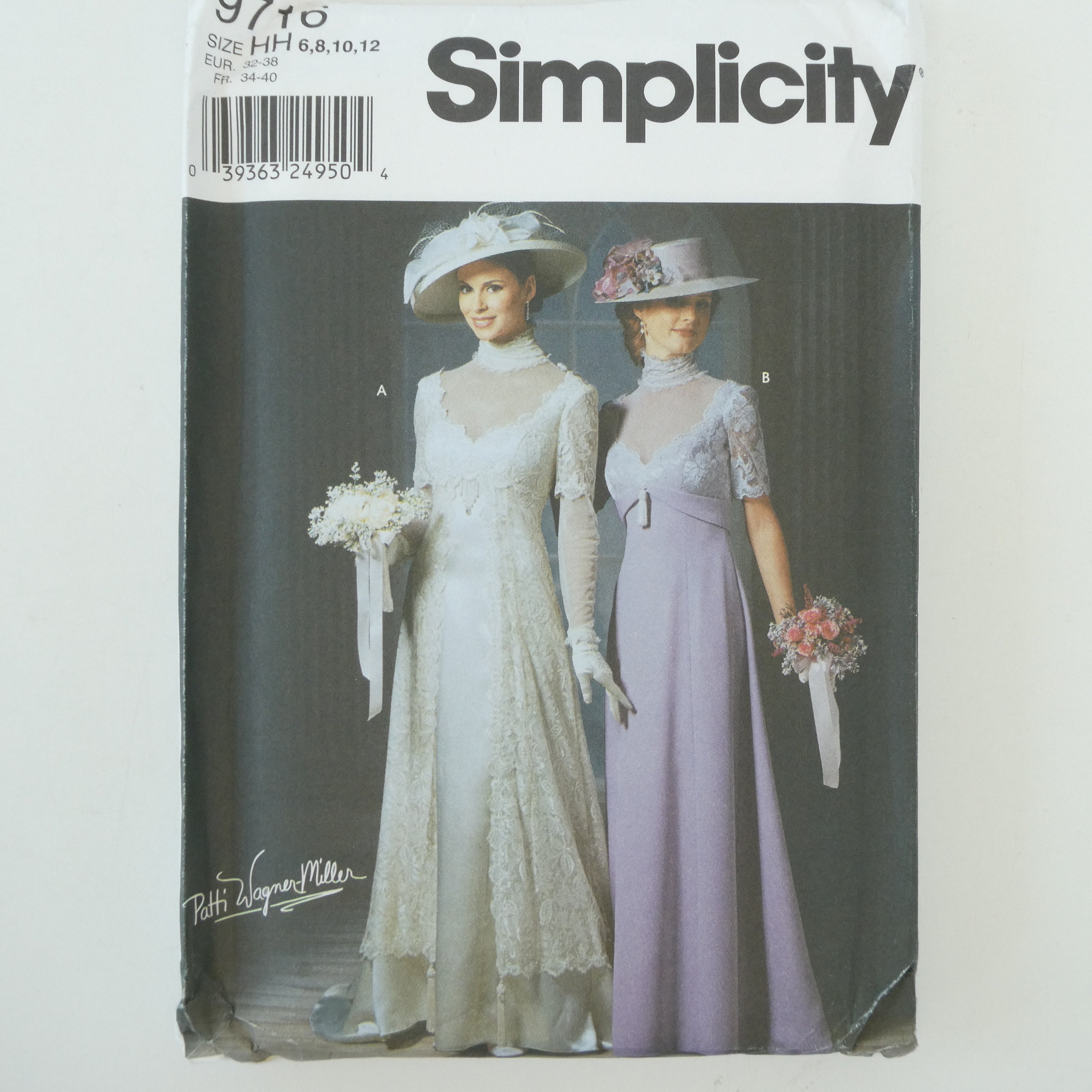 Vintage Simplicity 9716 Sewing Pattern UNCUT Edwardian Lace - Etsy