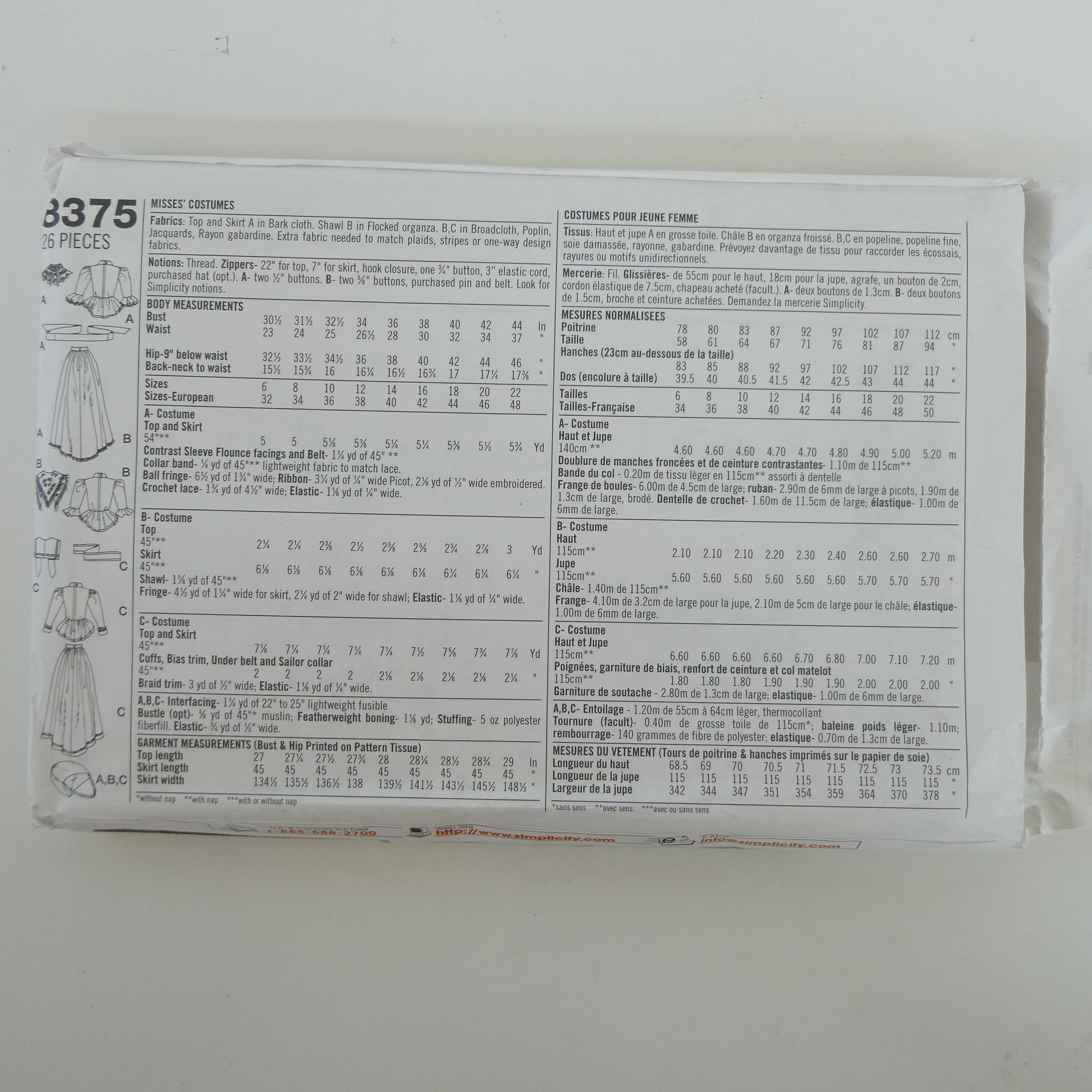 Vintage Simplicity 8375 Sewing Pattern UNCUT Edwardian Titanic Walking ...