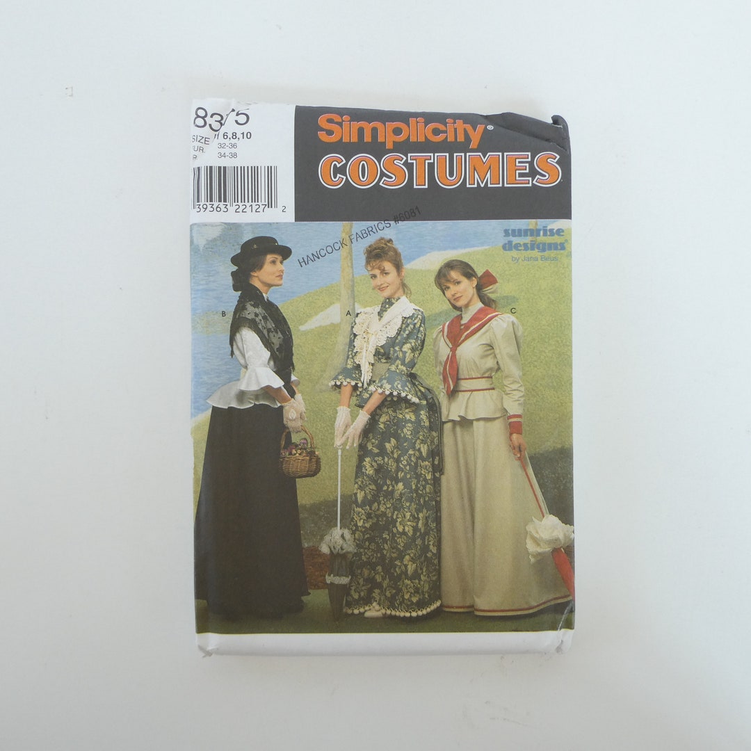 Vintage Simplicity 8375 Sewing Pattern UNCUT Edwardian Titanic Walking ...