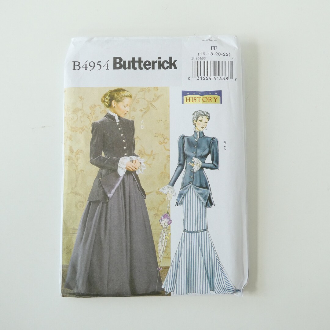 Butterick 4954 Historical Costume Sewing Pattern UNCUT Early 20th ...