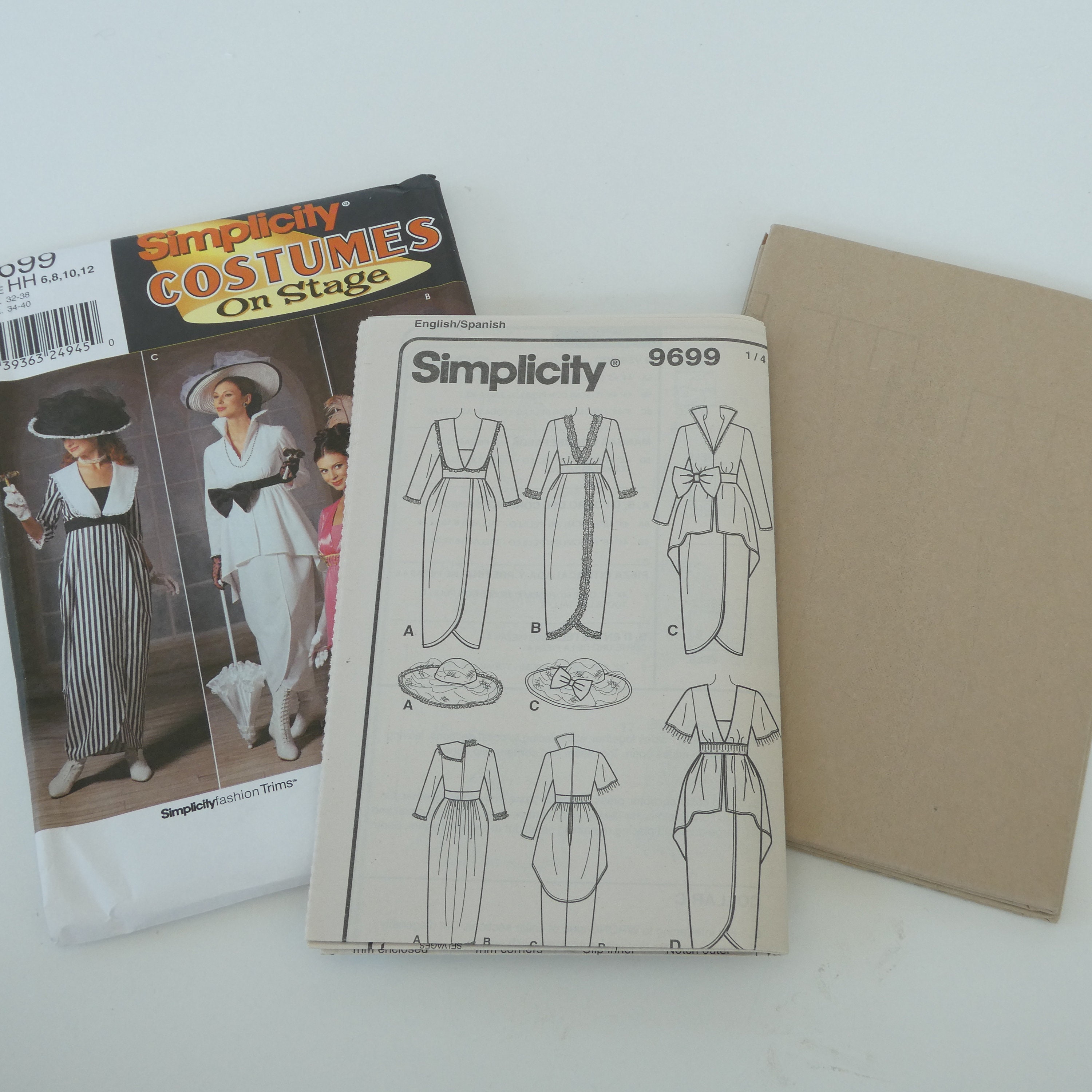 Vintage Simplicity 9699 Costume Sewing Pattern UNCUT Andrea Schewe ... Vintage Simplicity 9699 Costume Sewing Pattern UNCUT Andrea Schewe ...