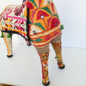 Huge Rajasthani VTG Handcrafted Patchwork Horse 23in India Embroidery ...
