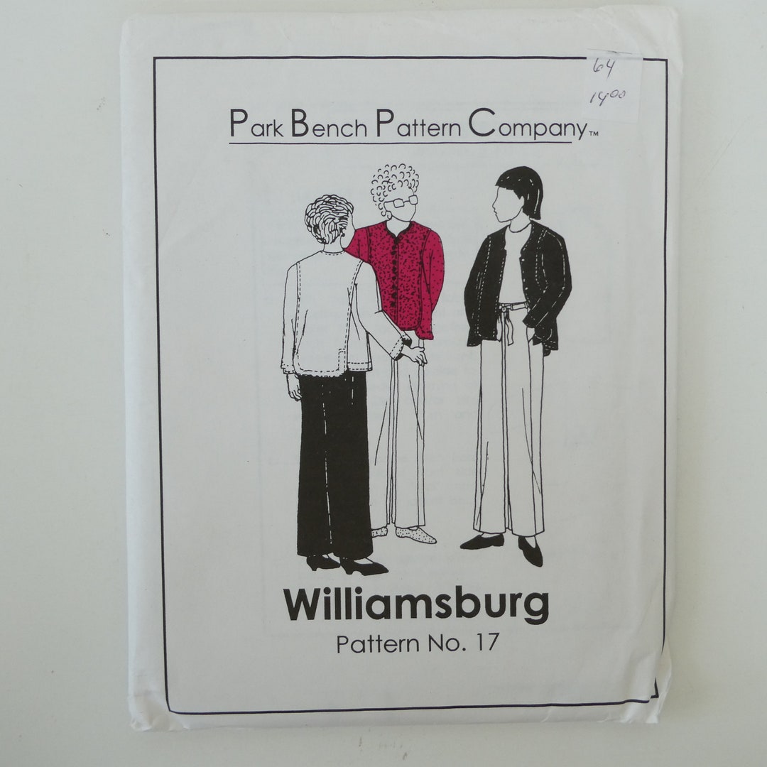 Park Bench Pattern Company Williamsburg #17 UNCUT Comfort Fit Jacket ...