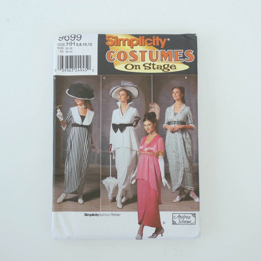 Vintage Simplicity 9699 Costume Sewing Pattern UNCUT Andrea Schewe ... Vintage Simplicity 9699 Costume Sewing Pattern UNCUT Andrea Schewe ...