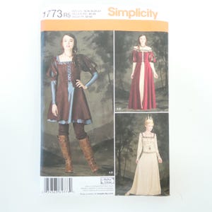 Simplicity 1773 Costume Sewing Pattern UNCUT Medieval Renaissance Robin Hood Misses Size 14-22 ...