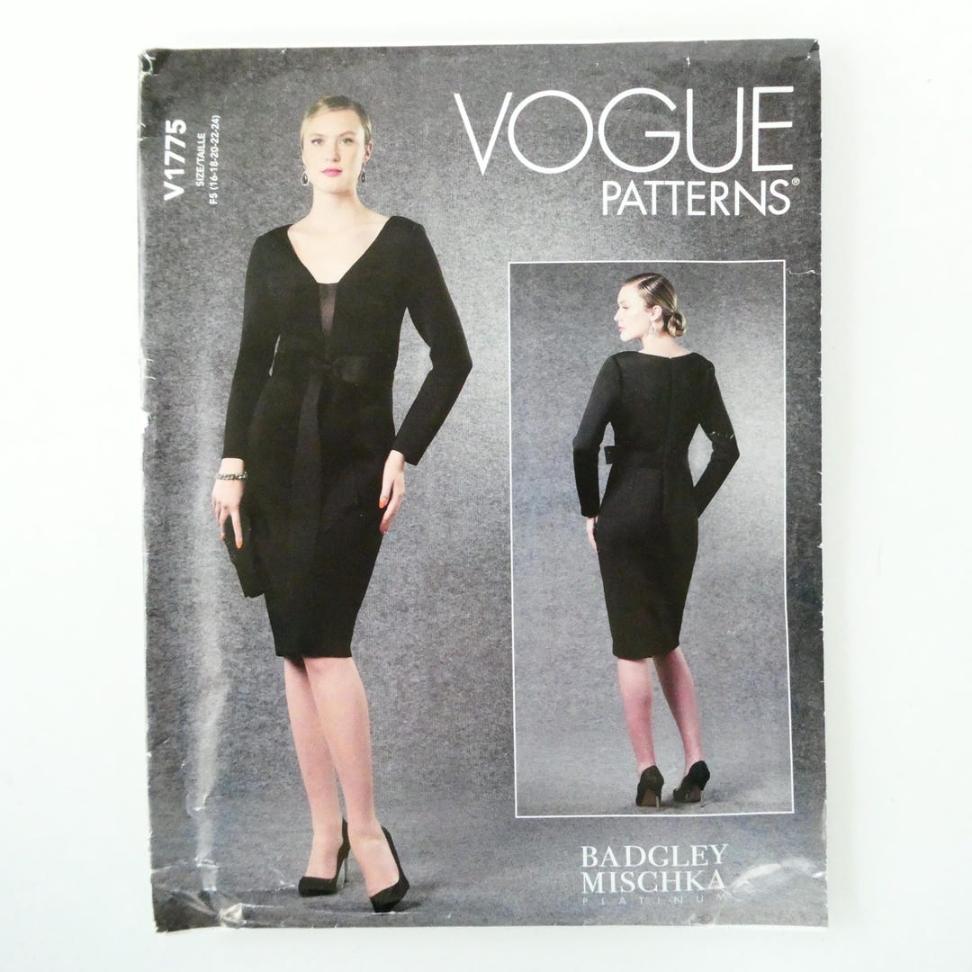 Vogue 1775 Badgley Mischka American Designer Sewing Pattern UNCUT Deep ...