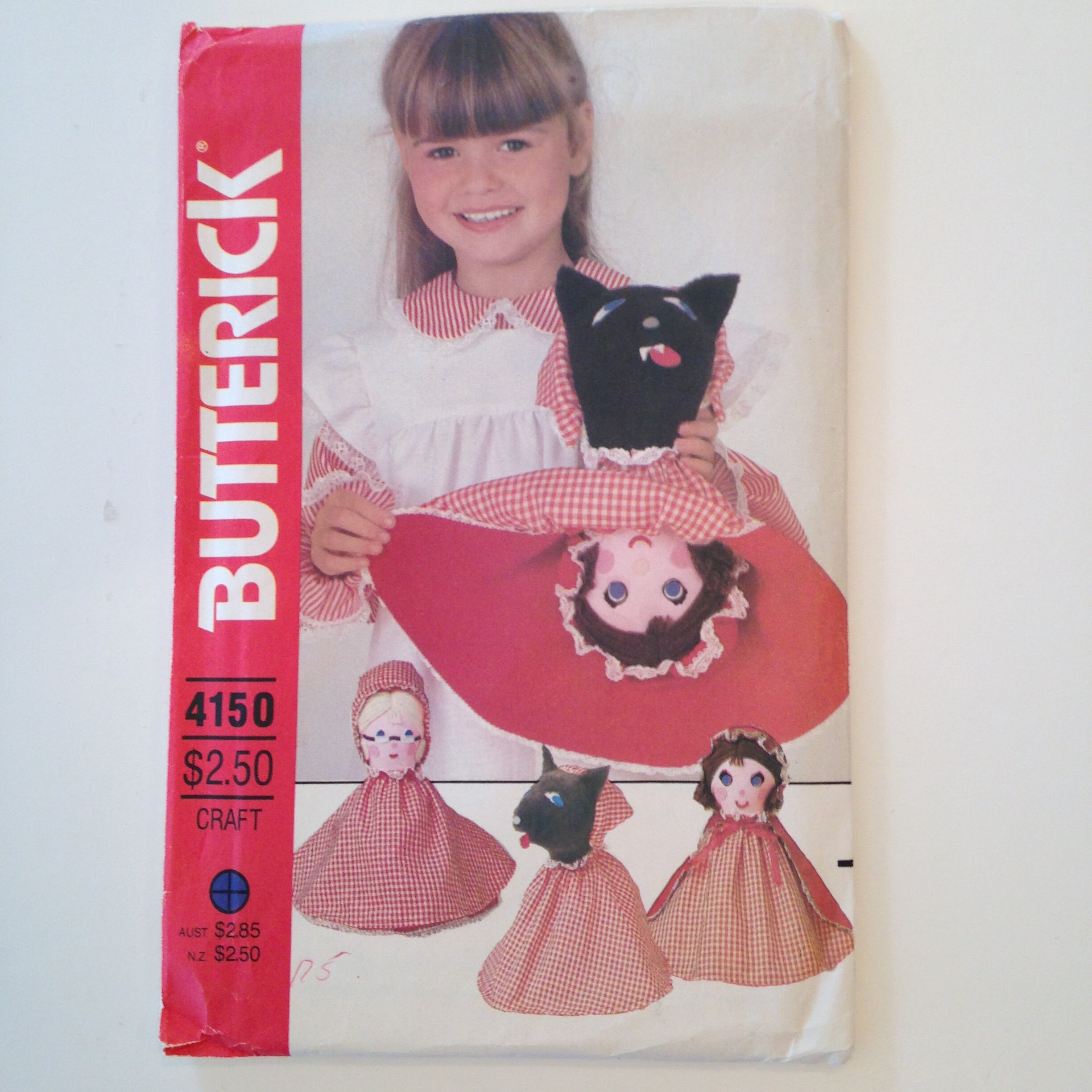 Vintage Butterick Craft Sewing Pattern 4150 UNCUT Red Riding Hood ...