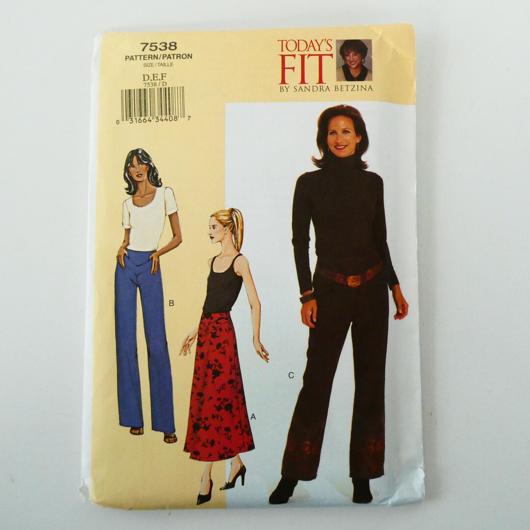Vogue 7538 Sandra Betzina Today's Fit Sewing Pattern UNCUT A-line Skirt ...