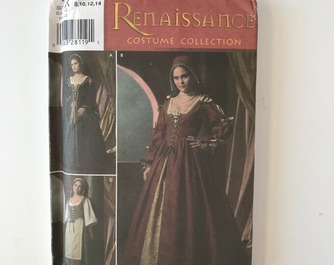 Simplicity 4488 Sewing Pattern UNCUT Costume Renaissance Lady, Servant ...