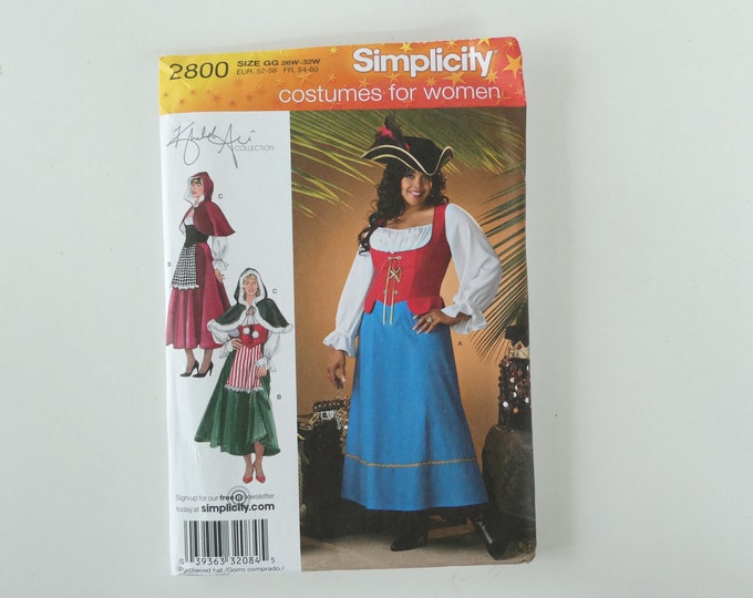 Simplicity 2800 Sewing Pattern UNCUT Pirate, Folk Costume, Oktoberfest ...