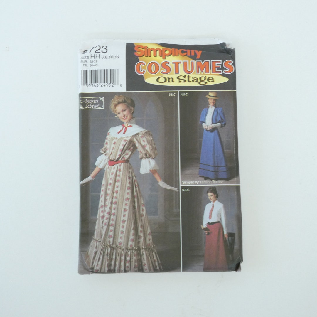 Vintage Simplicity 9723 Costume Sewing Pattern UNCUT Andrea Schewe ...