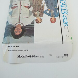 Vintage '70's Mccall's 49262 Sewing Pattern UNCUT Chanel Style Jacket ...