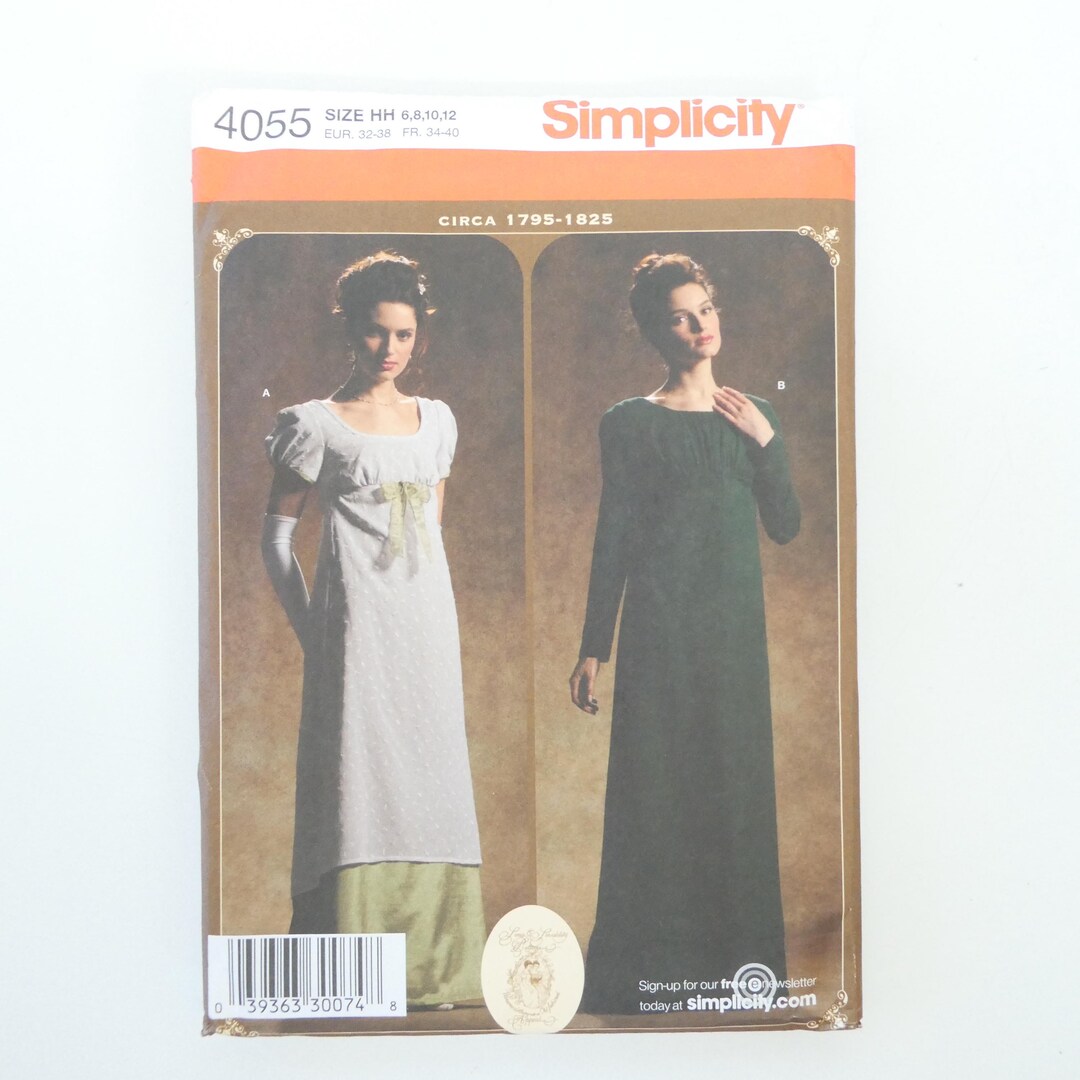 Vintage Simplicity Costume Sewing Pattern 4055 UNCUT Colonial Pilgrim ...
