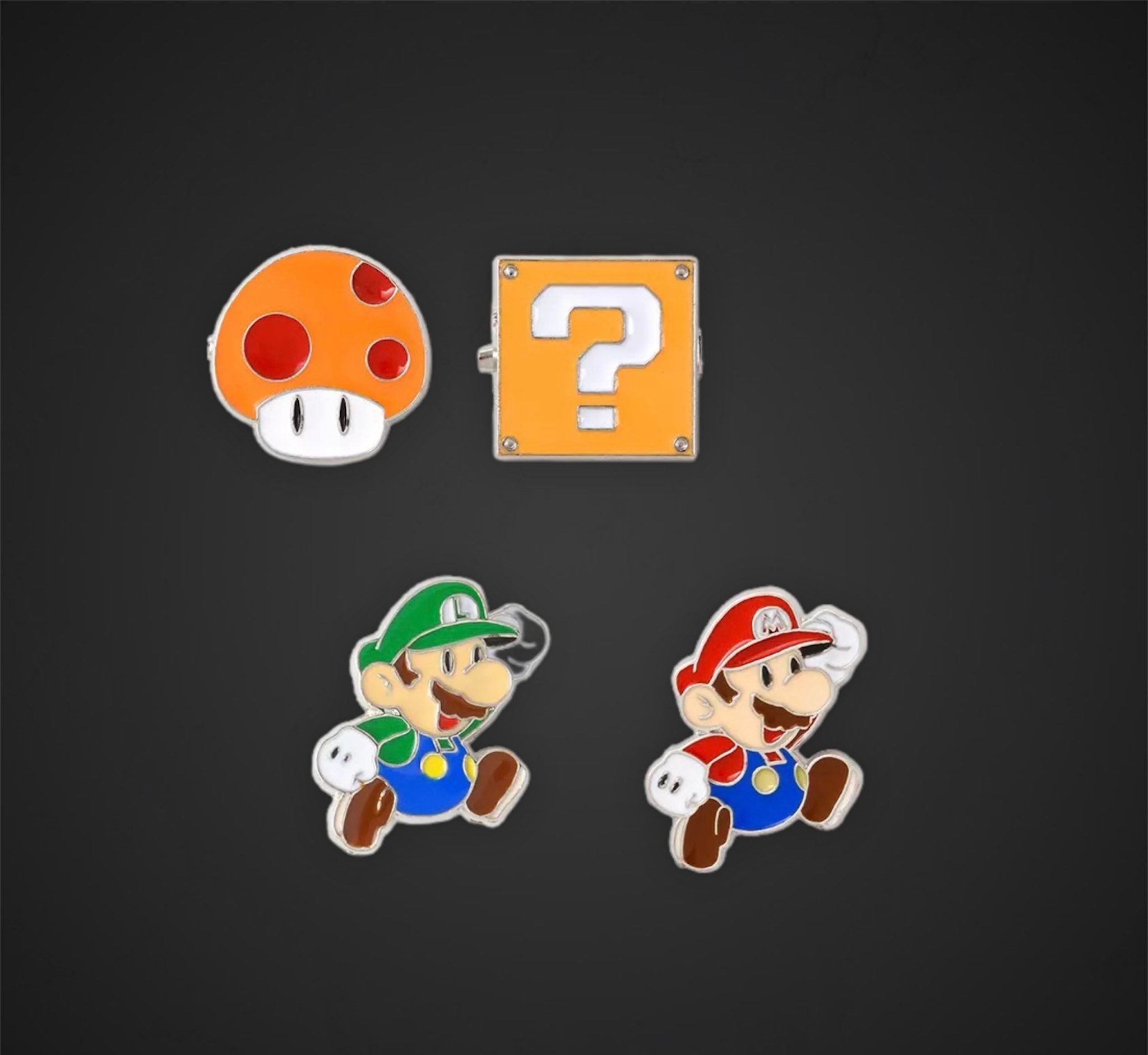 Set of 4 Retro Super Mario Pin Pin Gift for Him Gift for - Etsy