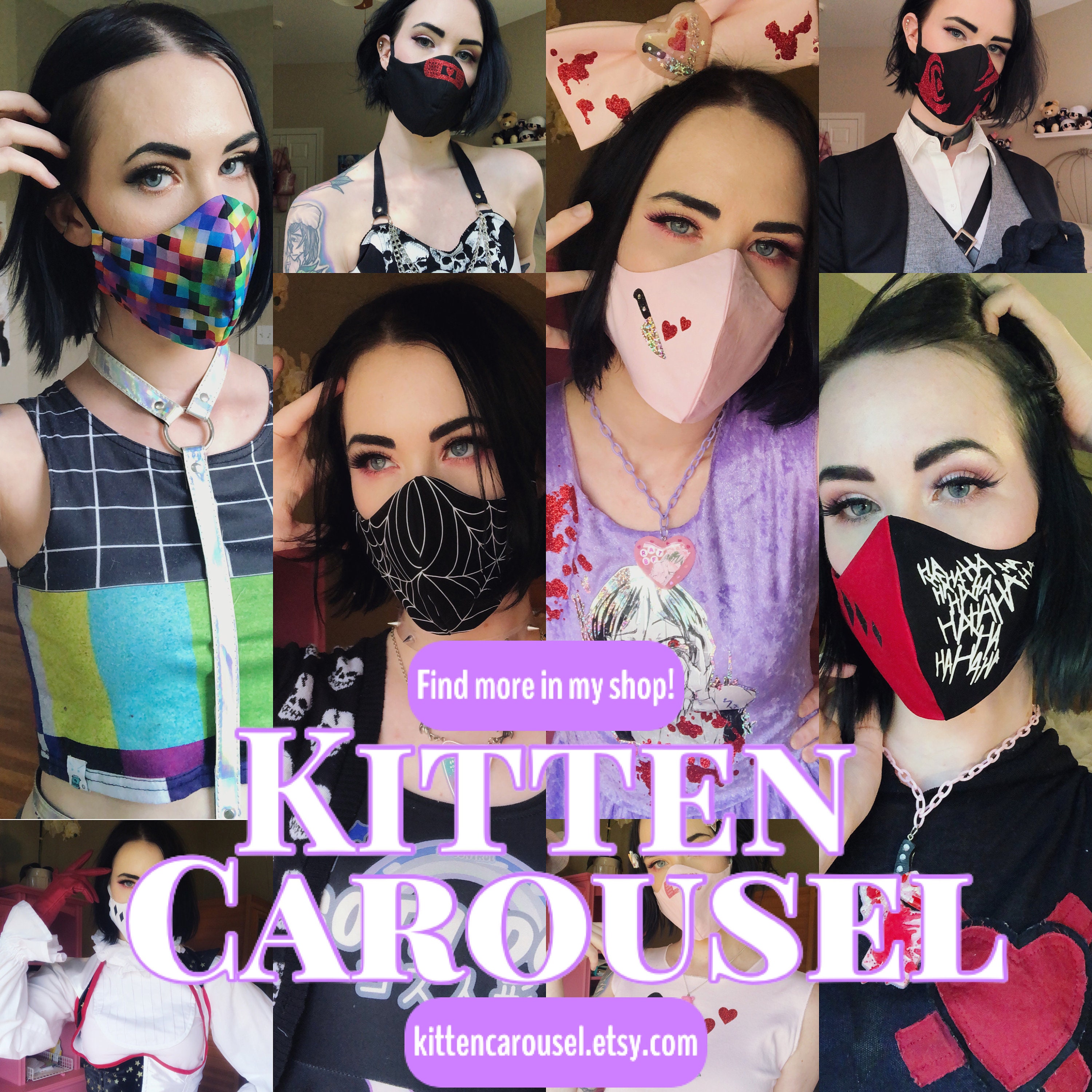 BLOODY TEARS Black and Red Face Mask With Filter Pocket - Etsy