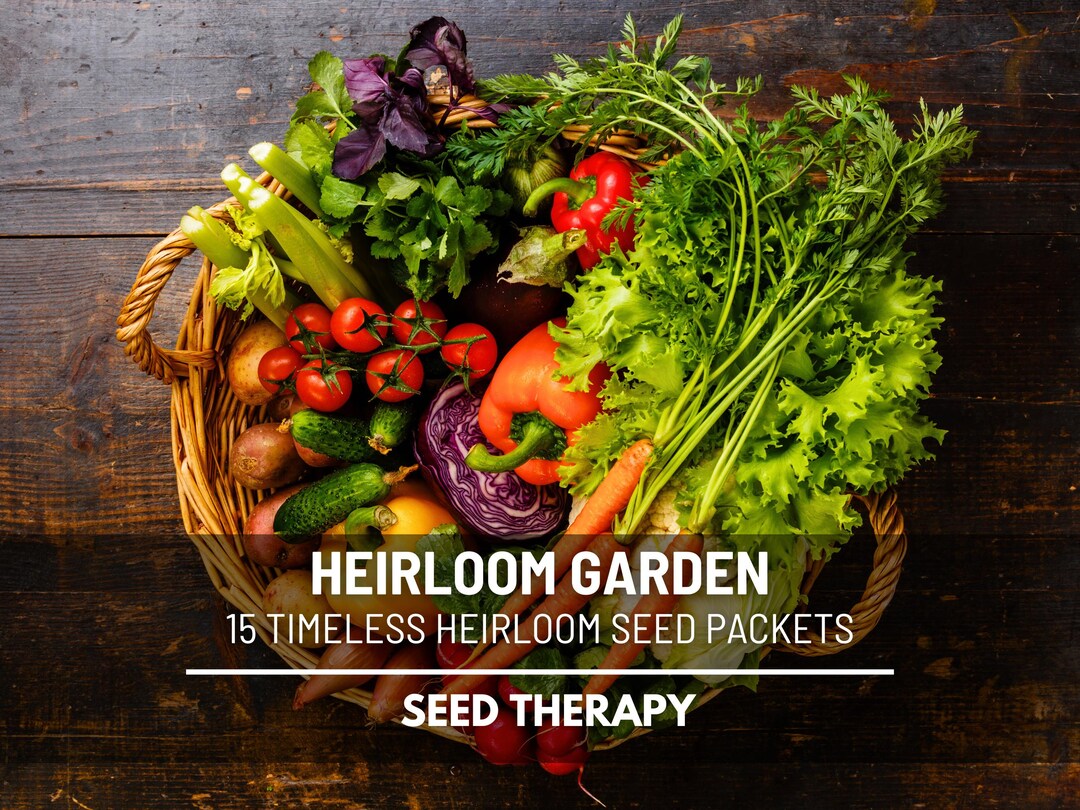 Heirloom Vegetable Seed Collection – 15 Essential Varieties, Classic ...
