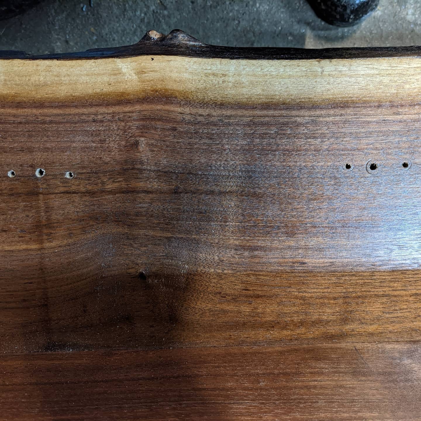 Black Walnut Live Edge Coat Rack With Shelf - Etsy