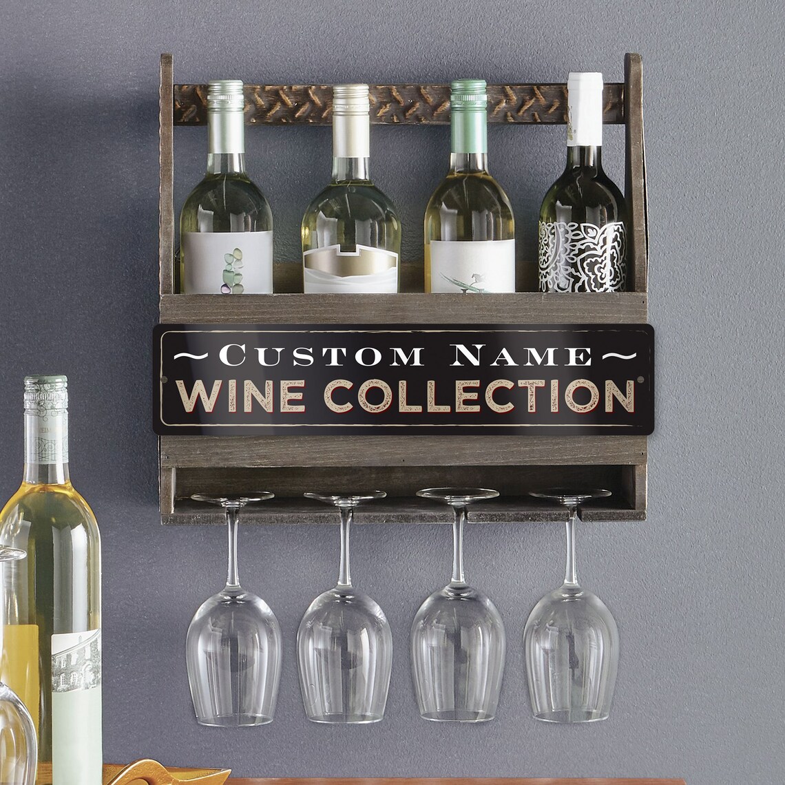Wine Rack Sign Wine Sign Custom Wine Sign Wine Gift Home - Etsy