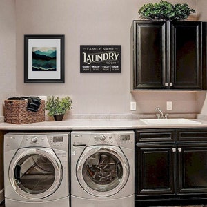 Custom Name Laundry Sign Customized Housewarming Gift Wash - Etsy