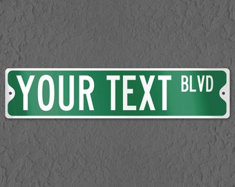 Custom Street Sign, Metal Street Sign, Personalized Street Sign, Make ...