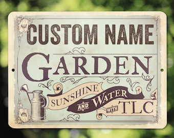 Vintage Garden Sign - Etsy