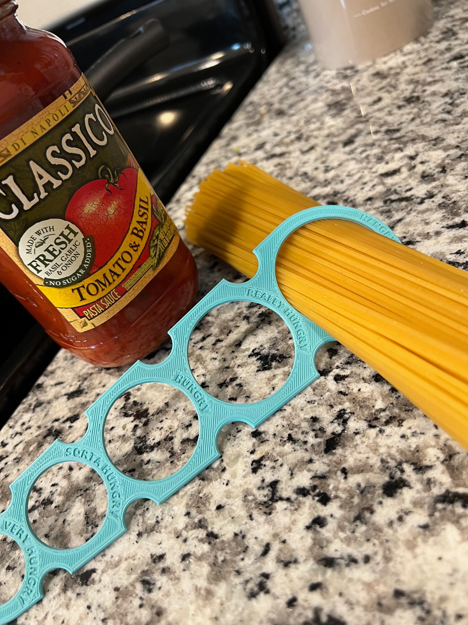 3D Printed Spaghetti Pasta Measuring Tool | Portion Control Cooking ...