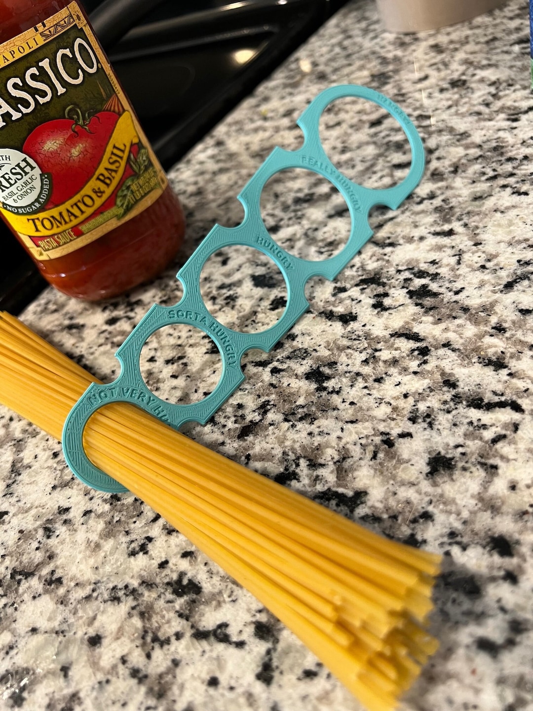 3D Printed Spaghetti Pasta Measuring Tool | Portion Control Cooking ...