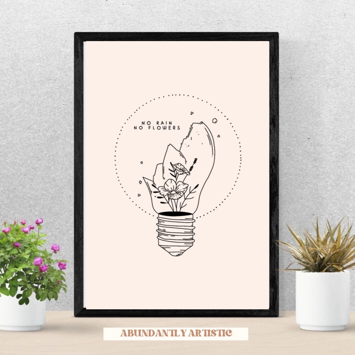 No Rain No Flowers Digital Download - Etsy