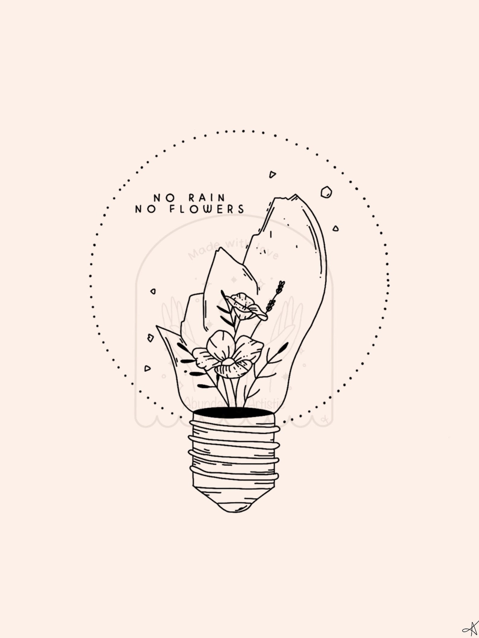 No Rain No Flowers Digital Download - Etsy