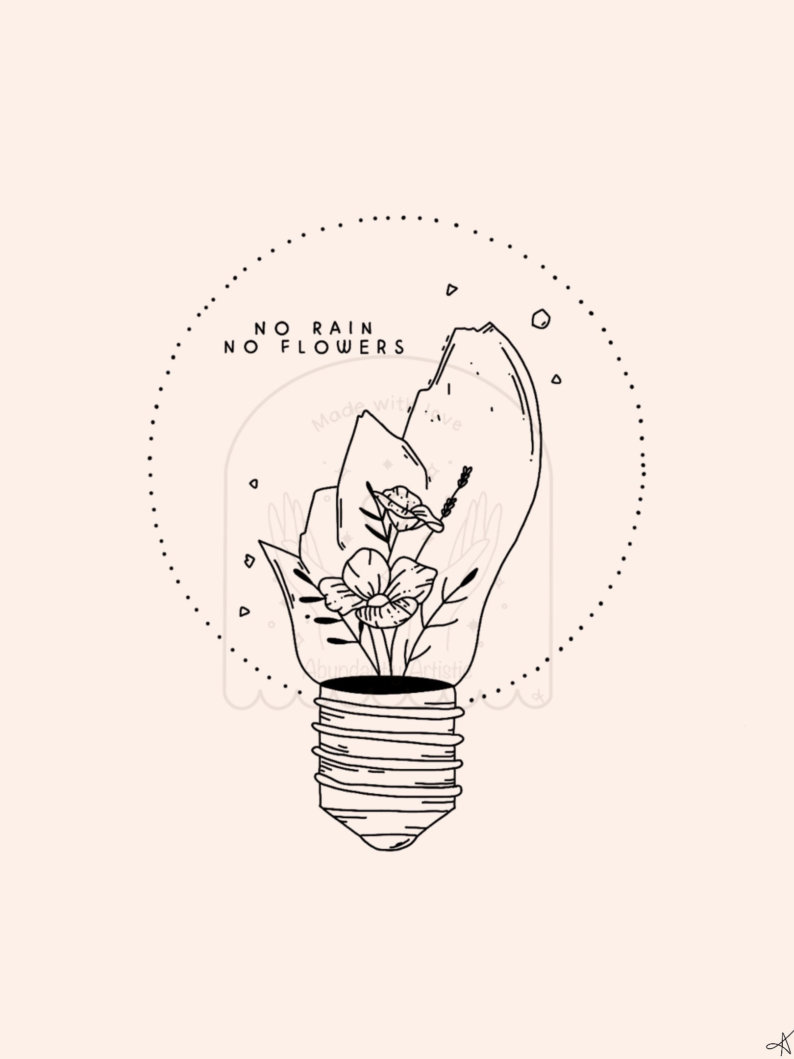 No Rain No Flowers Digital Download - Etsy